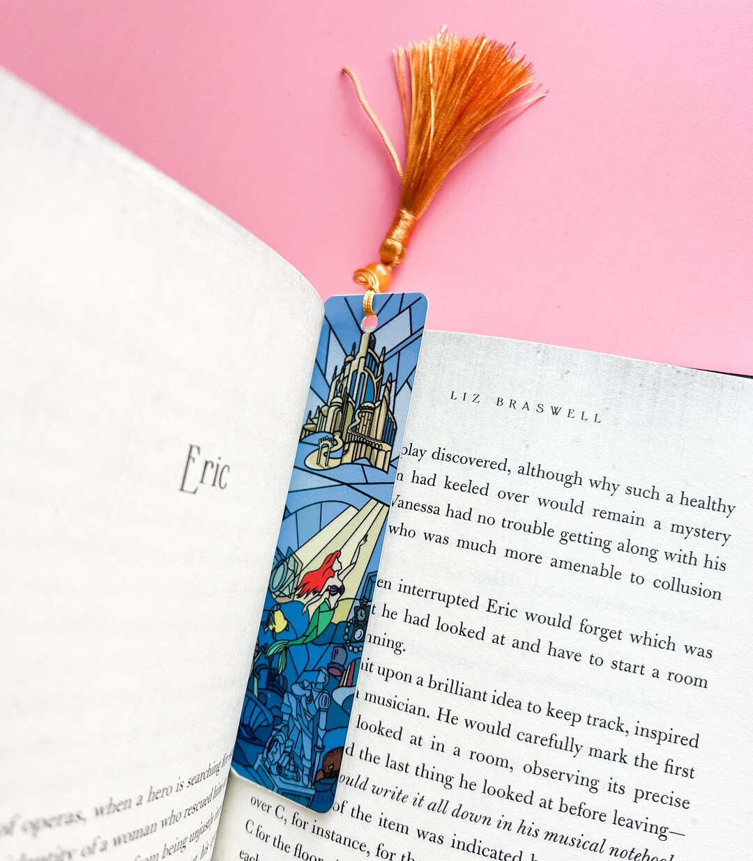 The Little Mermaid Bookmark/ Stained Glass Disney Ariel Thingamabob ...