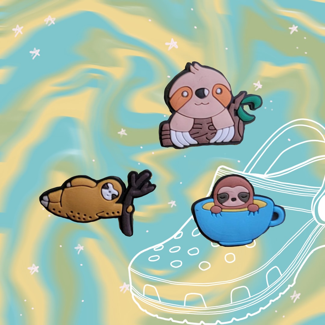 Sloth Shoe Charms Crocs Charms Jibbitz Clog Charms - Etsy