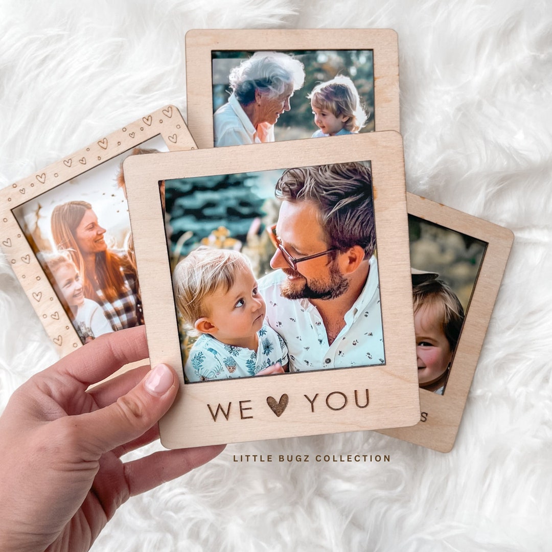 We Love You Picture Frame, Family Picture Frame, Magnetic Wooden Frame ...