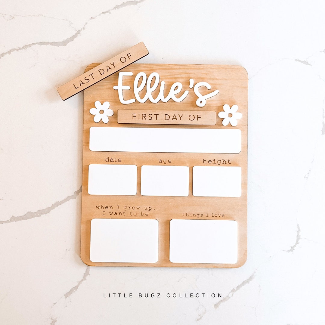 Back to School Sign, First Day of School Sign, Back to School Board ...