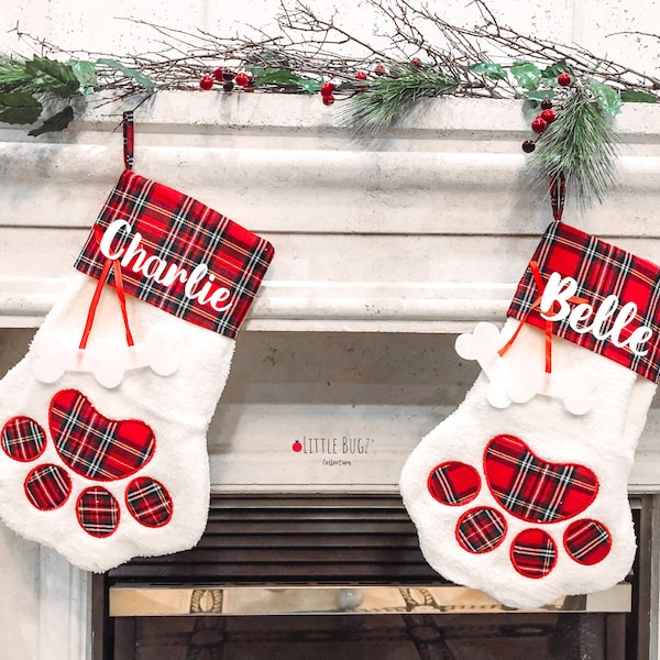 Plaid Stocking - Etsy
