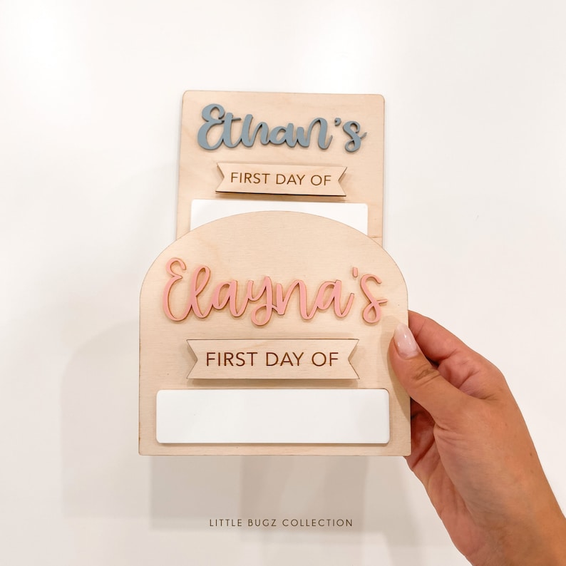 Personalized Back to School Sign, First Day Photo Prop - Etsy UK