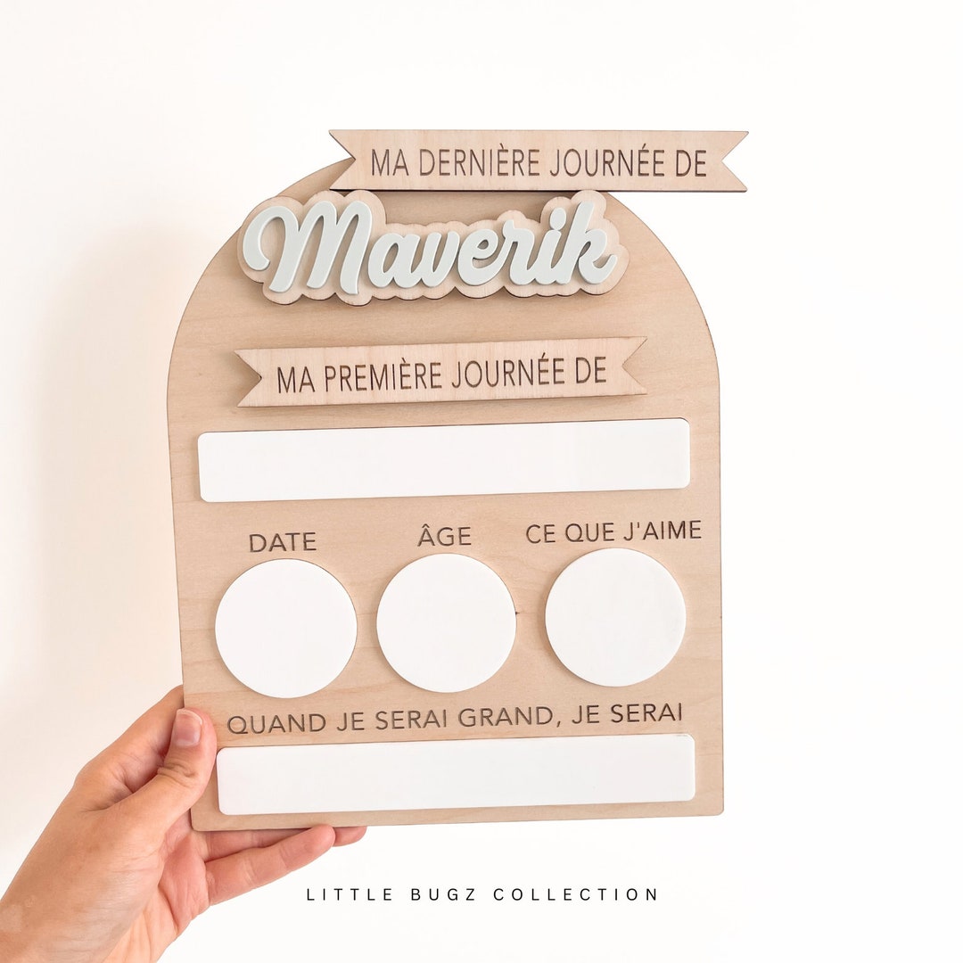 FRENCH School Sign, First Day of School Sign, Back to School Board ...