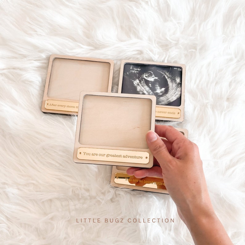 Custom Ultrasound Frame, Pregnancy Announcement Frame, Rainbow Baby ...