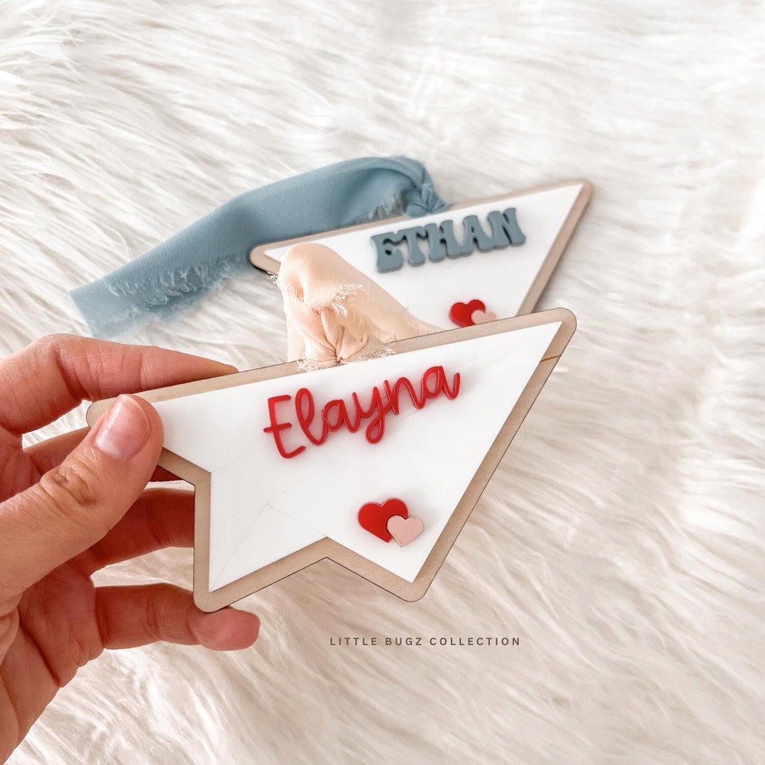 Paper Airplane Tag, Valentine's Day Tag, Love Basket Tag - Etsy