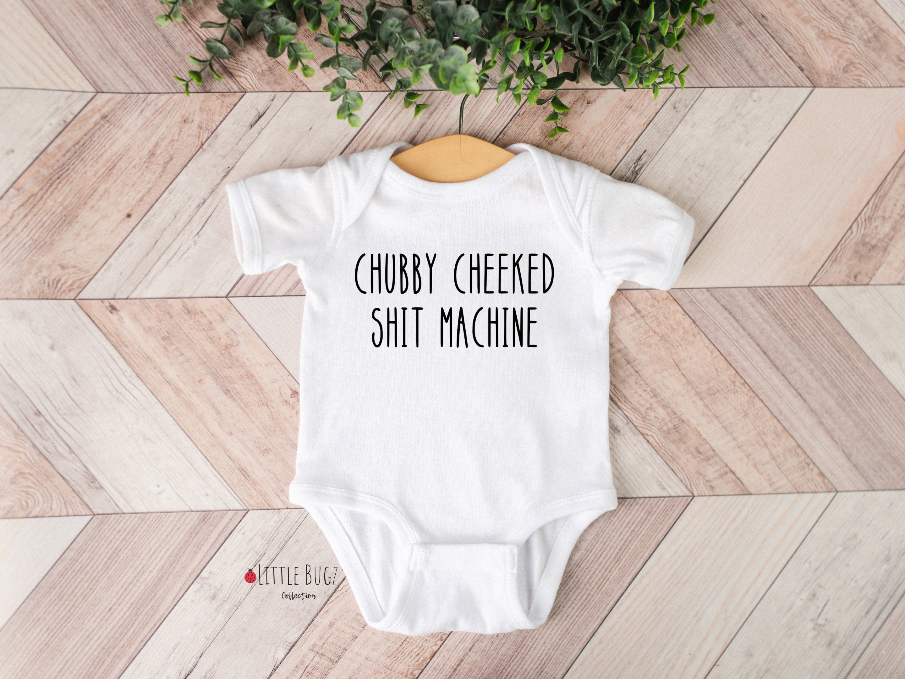 Chubby Cheeked Shit Machine Baby Onesie® Funny Baby Bodysuit - Etsy