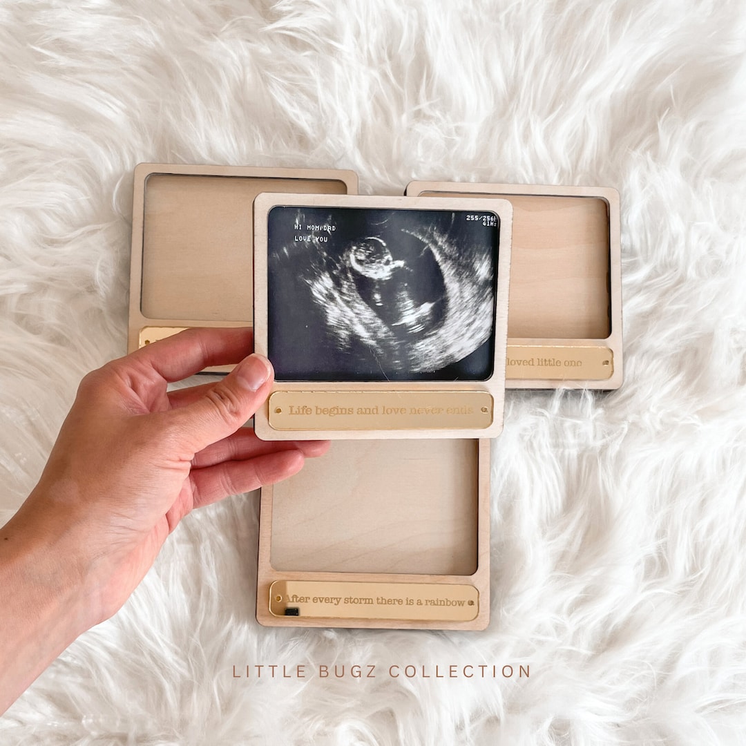 Custom Ultrasound Frame, Pregnancy Announcement Frame, Rainbow Baby ...