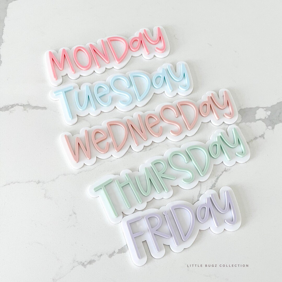 Days of the Week Magnets, Daily Schedule Whiteboard Magnets – Teacher ...