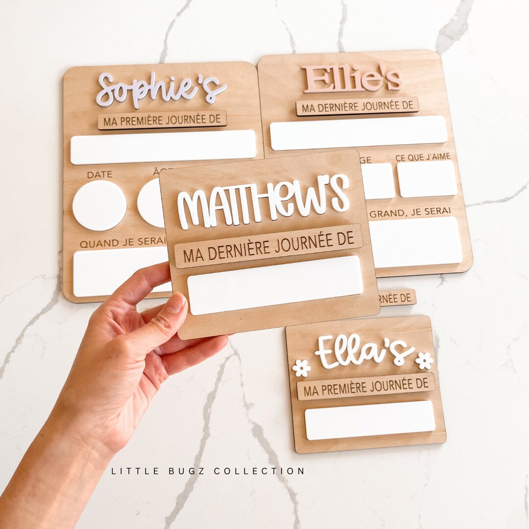 French School Sign, First Day of School Sign, Back to School Board ...