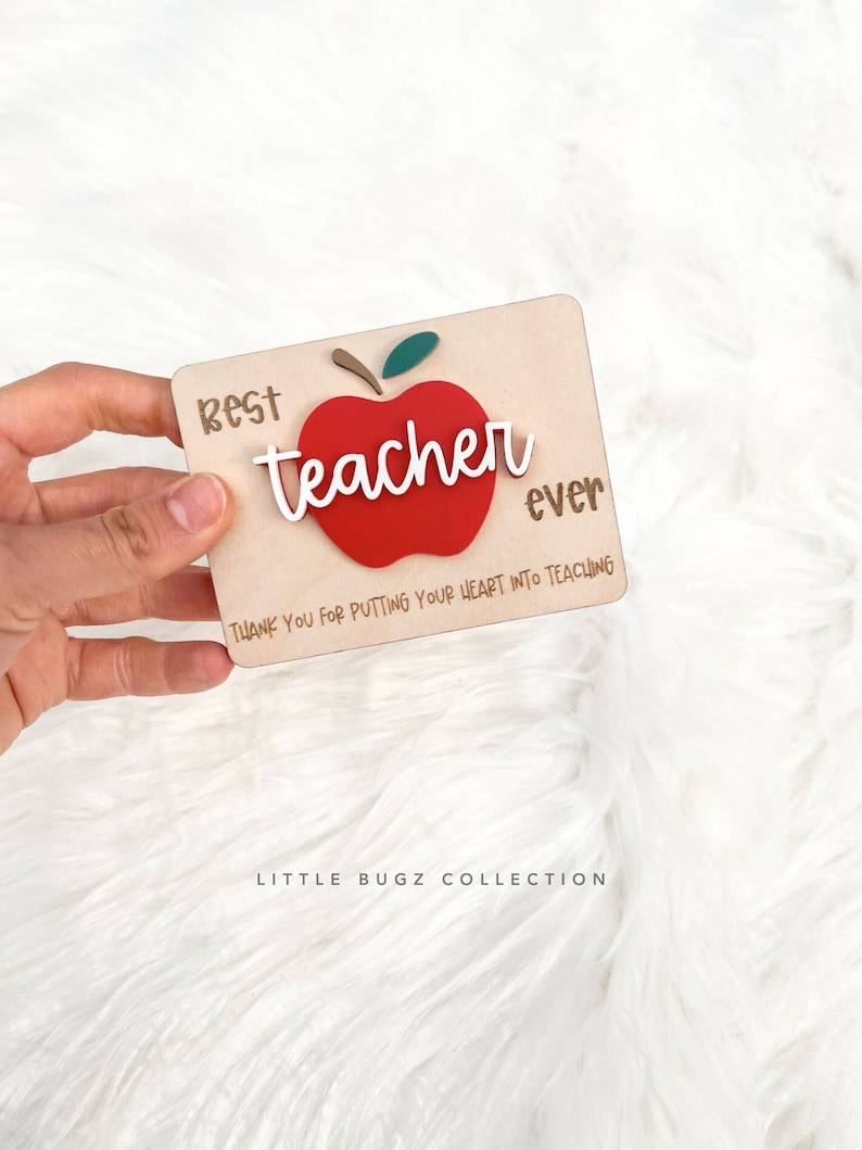 Teacher Appreciation Gift Card Holder - Etsy