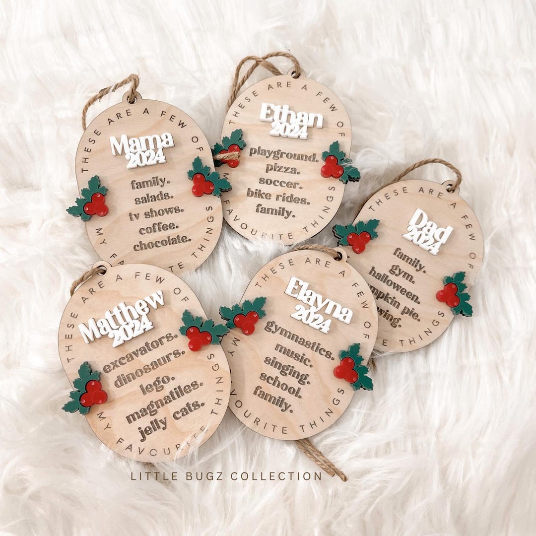 These Are a Few of My Favourite Things Ornament, Favorite Things ...