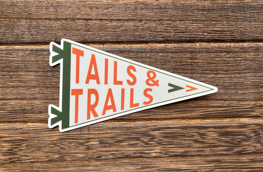 Dog Sticker / Tails and Trails Sticker / Matt Vinyl Sticker / Sticker ...