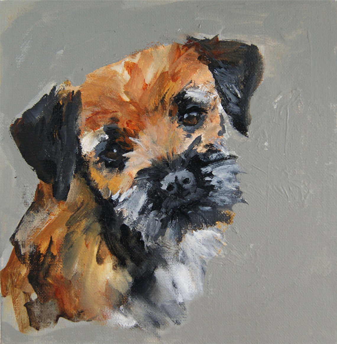 Border Terrier Print Hund Druck Hundemalerei Hunde - Etsy.de