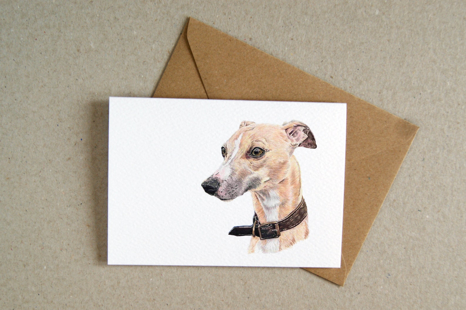 Whippet Greeting Card Whippet Gift Dog Card Fine Art Card - Etsy