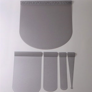 The Original Acrylic Pouring Rounded Swipe Tool© ! 3d Printed Swipe ...