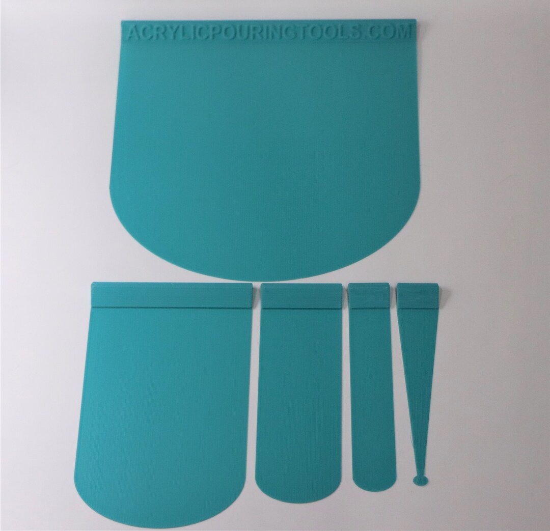The Original Acrylic Pouring Rounded Swipe Tool© ! 3d Printed Swipe ...
