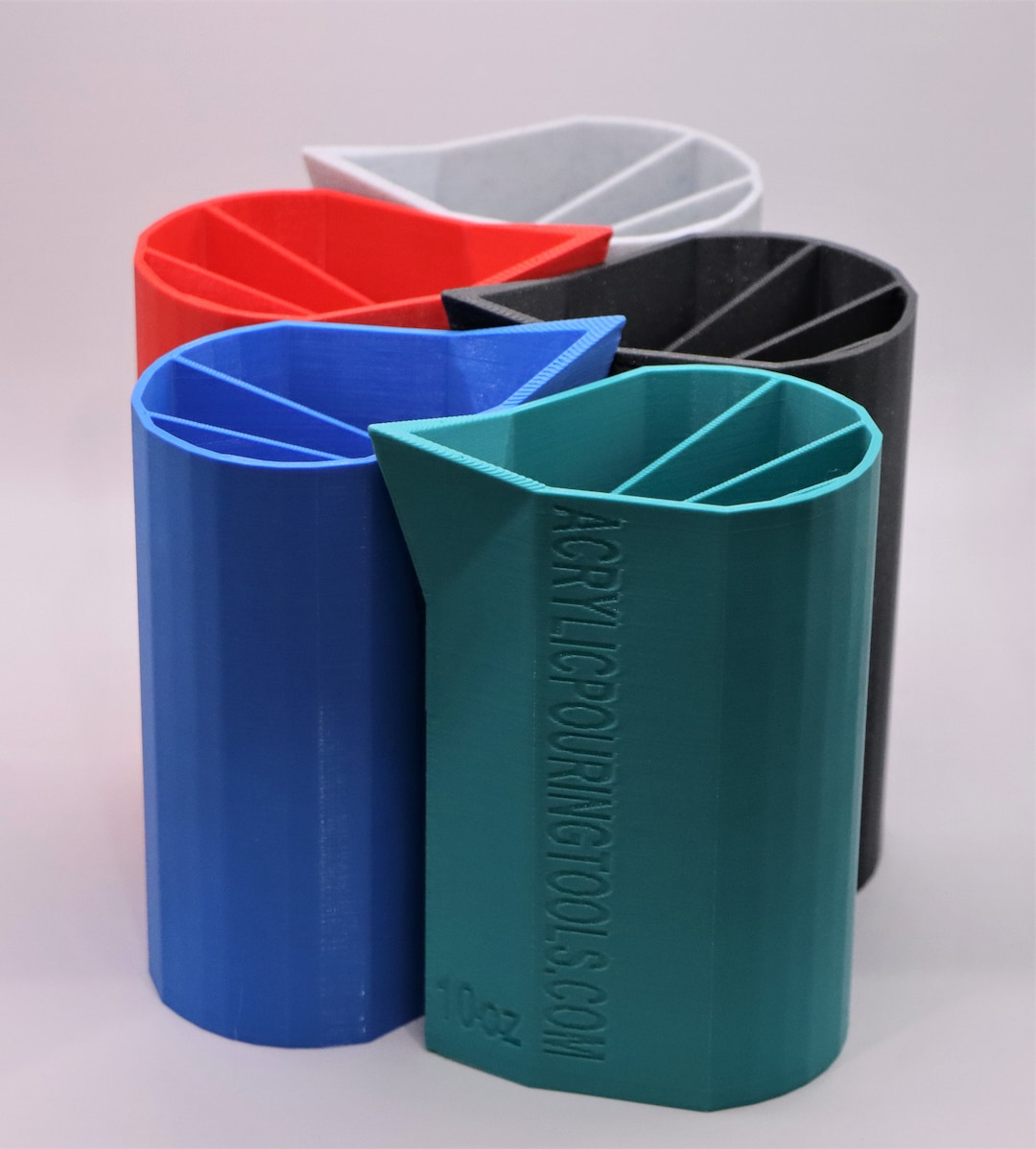 10oz Quad Split Cup for Acrylic Pouring/fluid Art: the Original No Drip ...