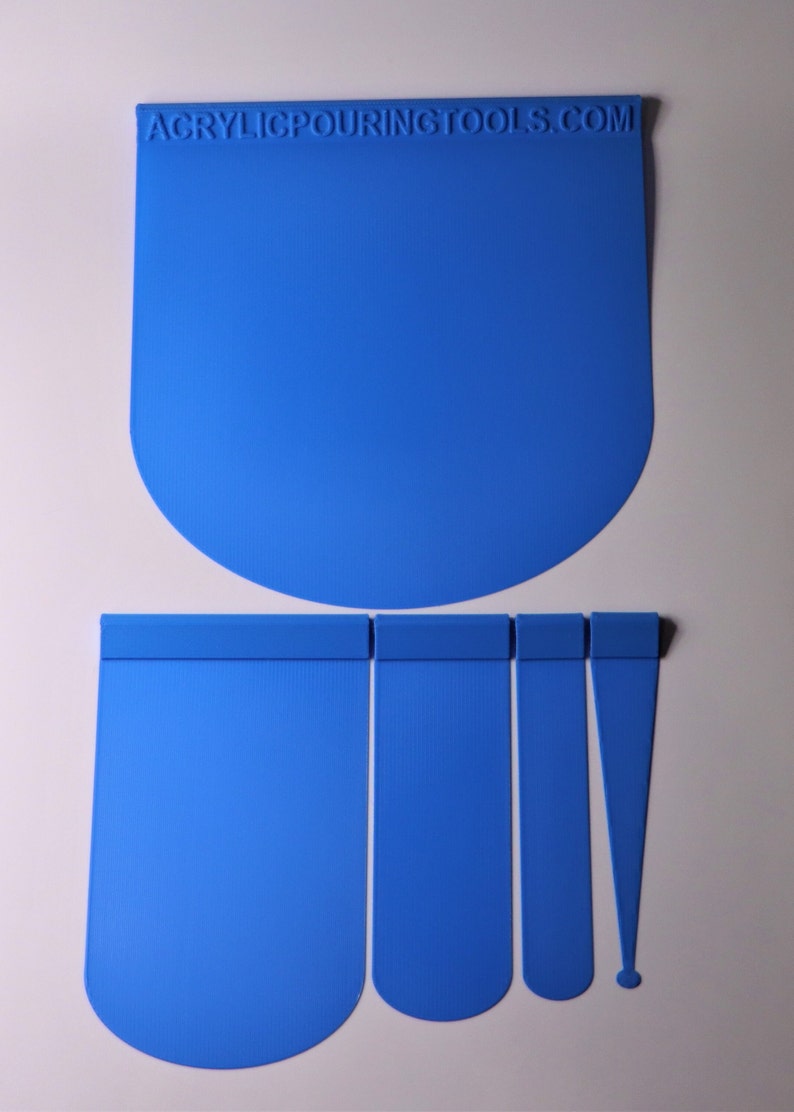The Original Acrylic Pouring Rounded Swipe Tool© ! 3d Printed Swipe ...