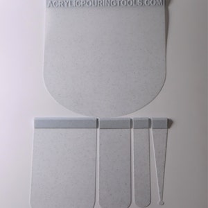 The Original Acrylic Pouring Rounded Swipe Tool© ! 3d Printed Swipe ...