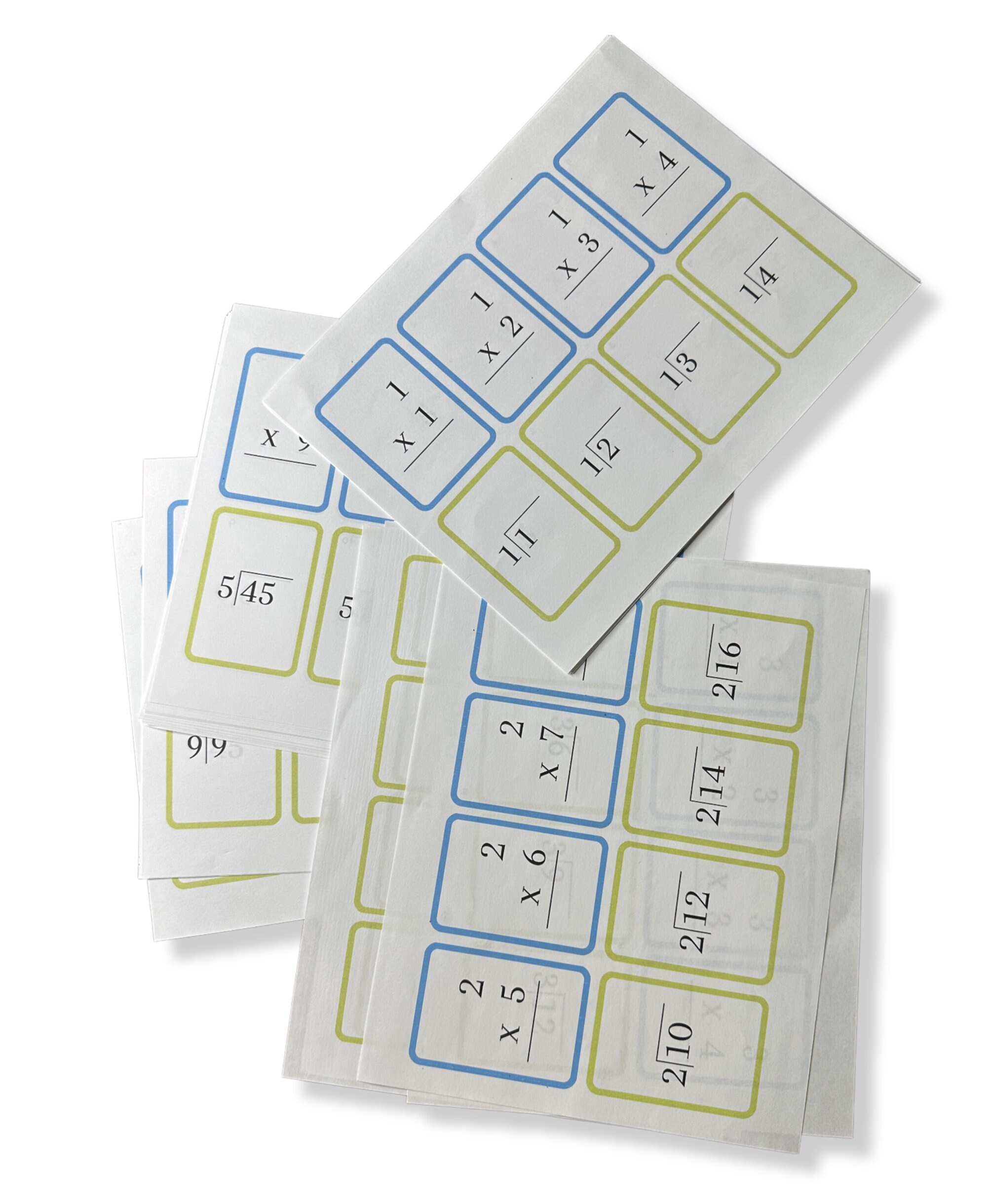 Multiplication / Division Flashcards sea - Etsy