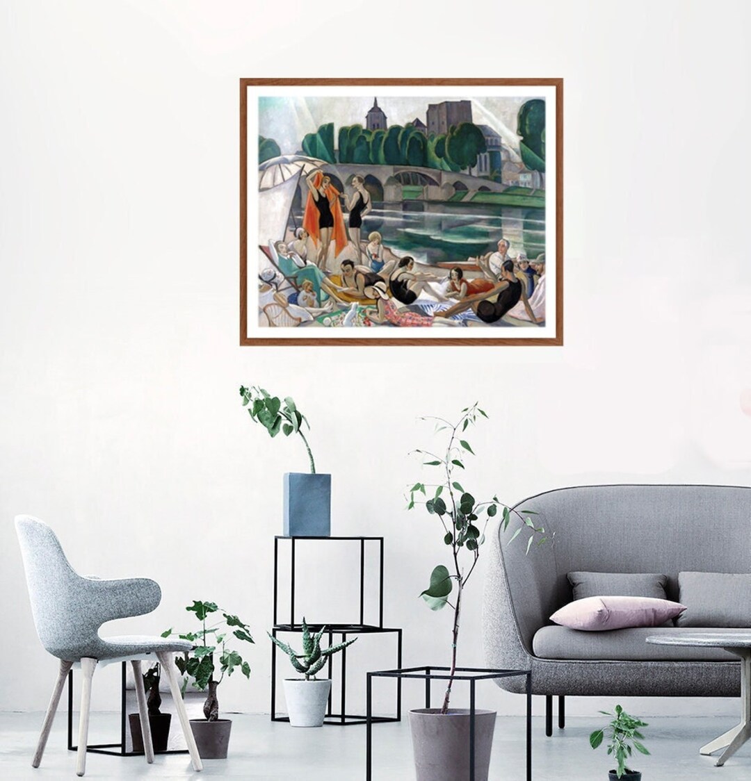 Gerda Wegener Art Deco Print, Loire Valley Scene, Vintage Home Decor - Etsy