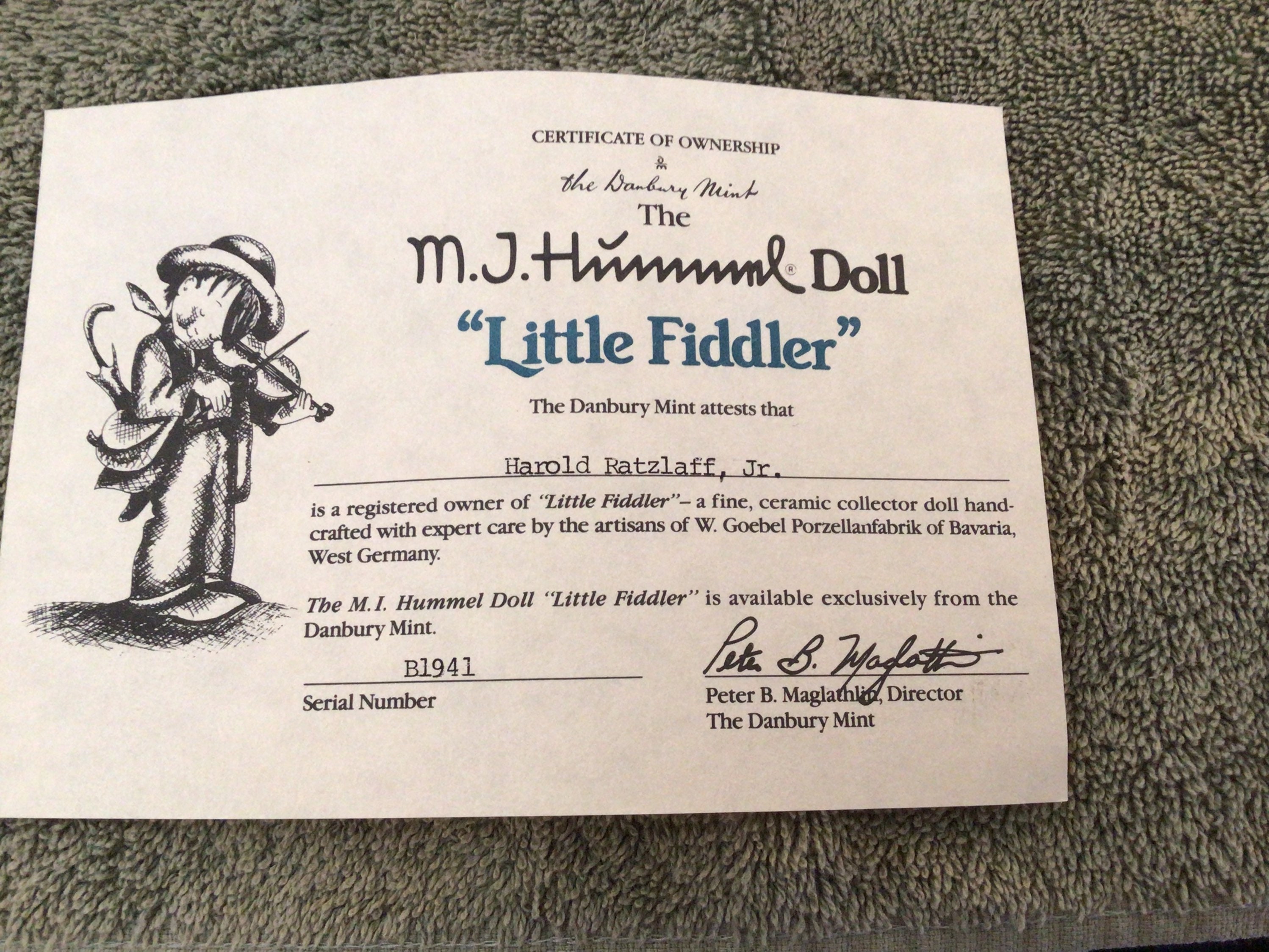 The M.I. Hummel Doll Little Fiddler - Etsy UK