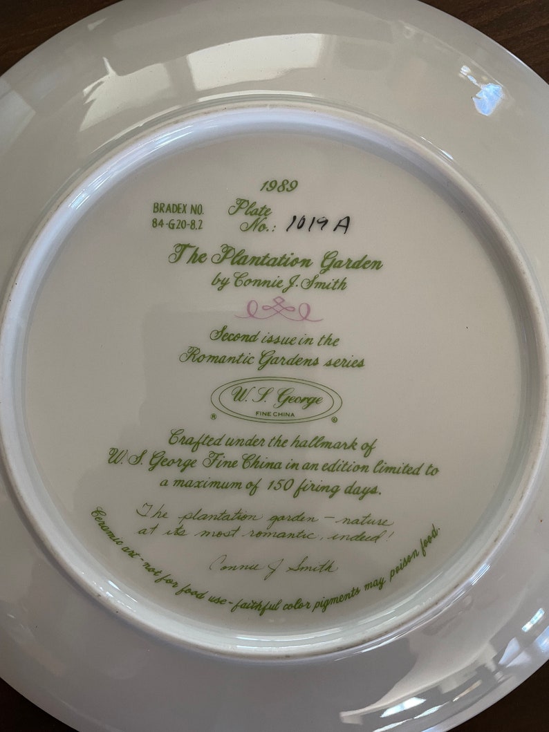 The Plantation Garden Plate - Etsy
