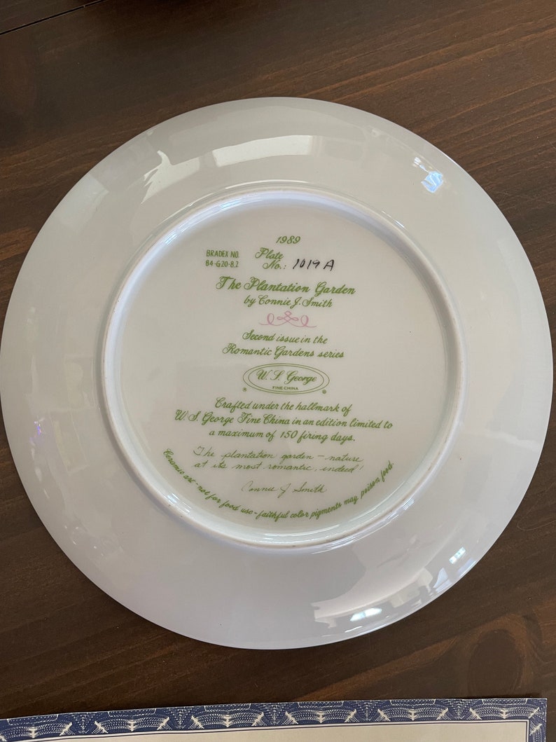 The Plantation Garden Plate - Etsy