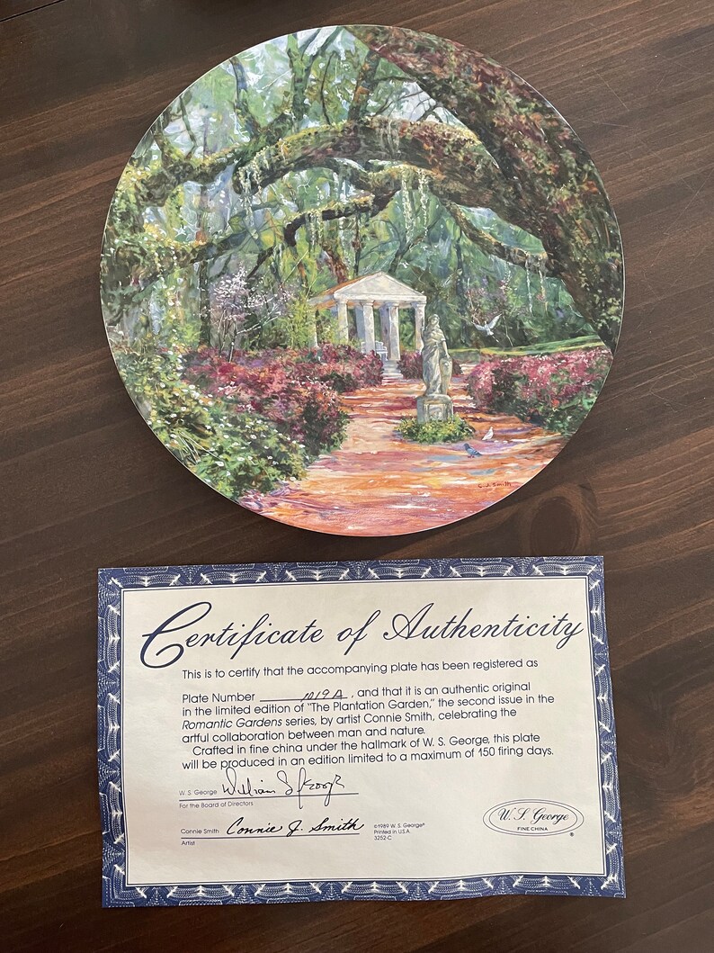 The Plantation Garden Plate - Etsy