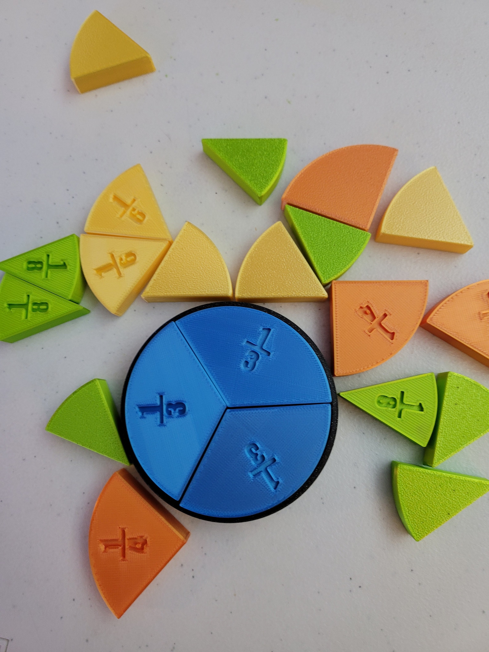 Fraction Blocks Math Learning Aid - Etsy