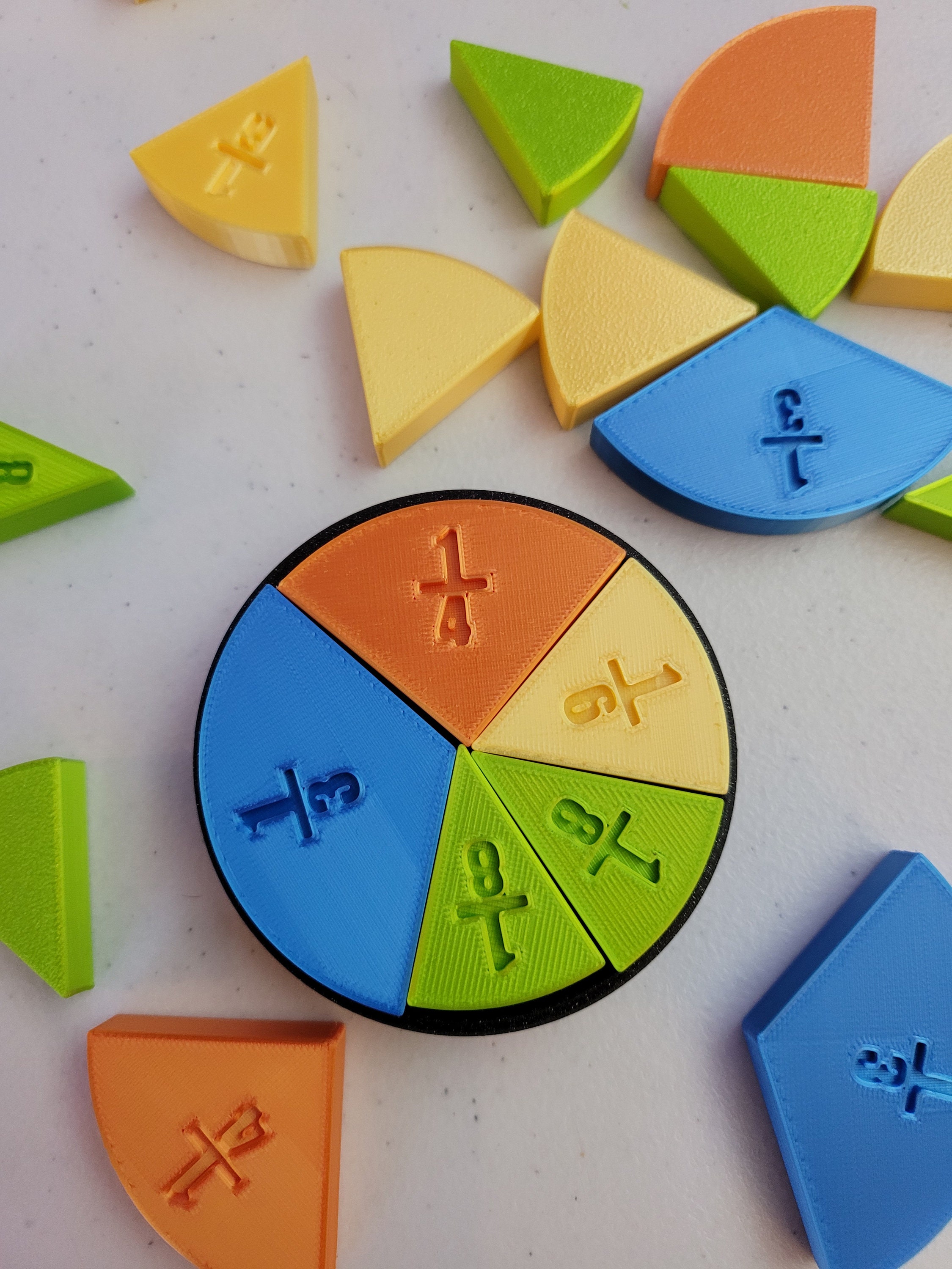 Fraction Blocks Math Learning Aid | Etsy