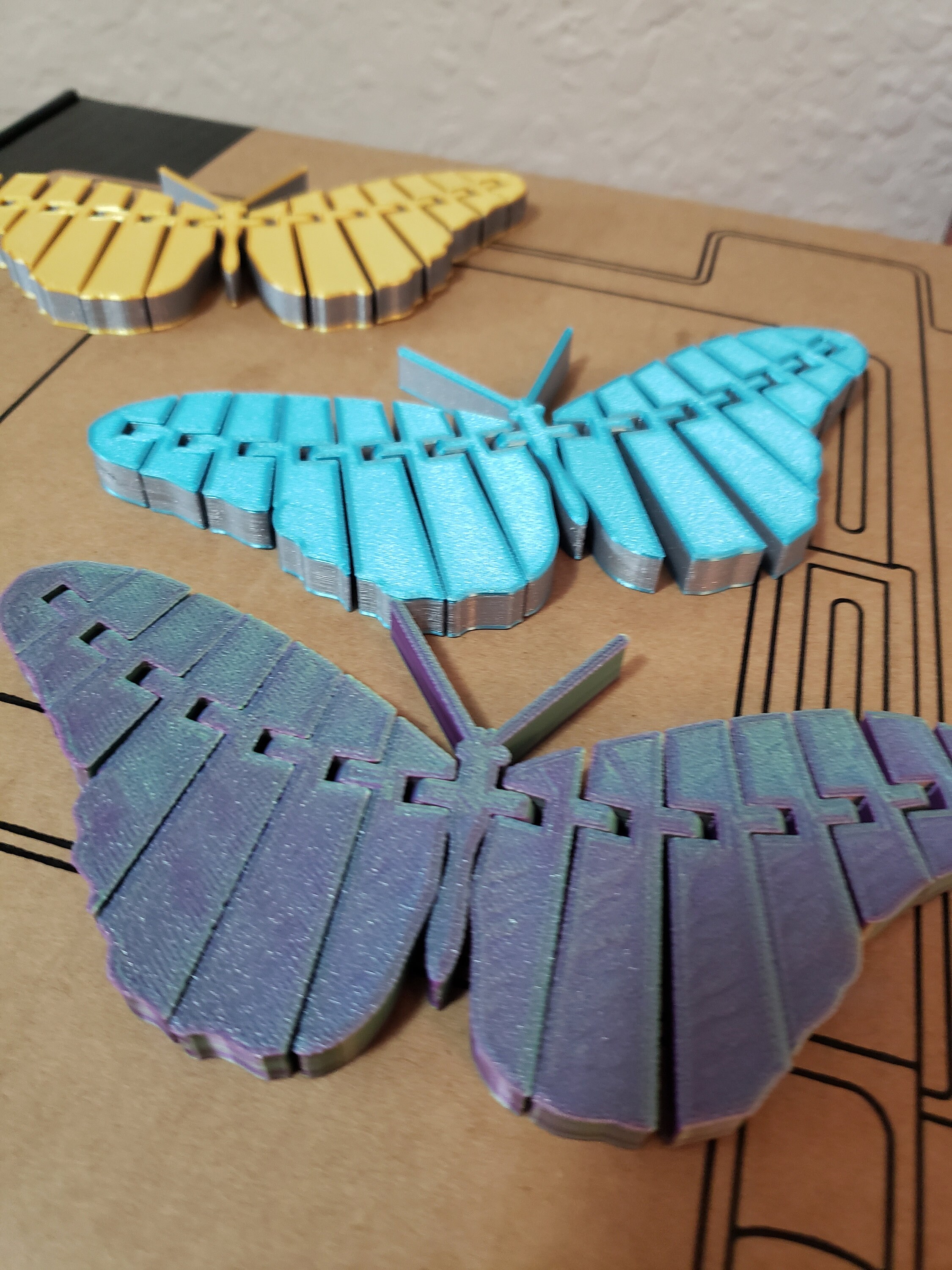 3D Printed Articulated Butterfly - Etsy