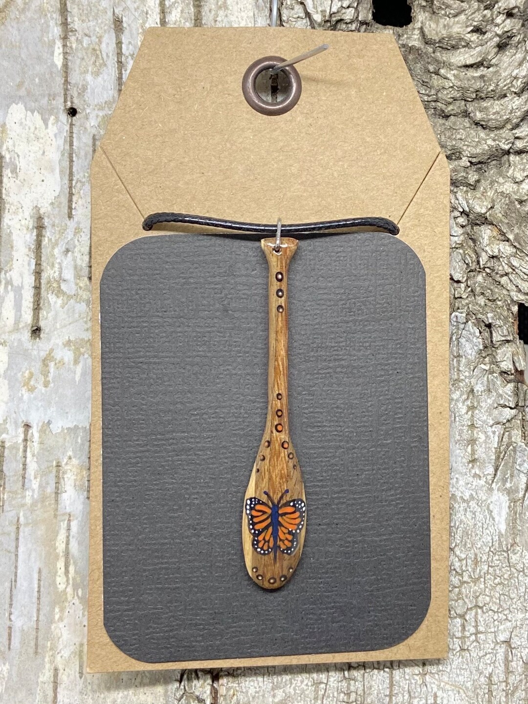 Monarch Butterfly Canoe Paddle Pendant - Etsy