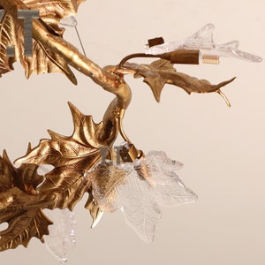 Resin Branch Chandelier | Brass Pendant Light | Tree Chandelier Light ...