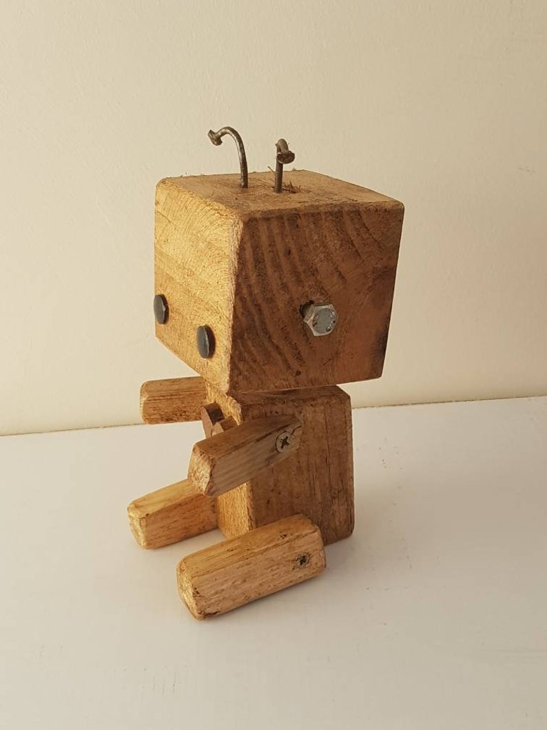 Wooden Robot Baby Bot Rustic Toy Robot Wooden Figurine Wood - Etsy UK
