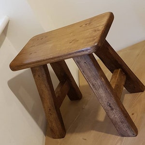 Wooden Milking Stool Large/ Bench Rustic - Etsy UK