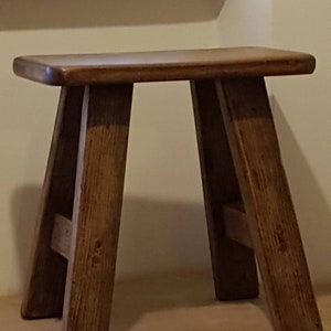 Wooden Milking Stool Large/ Bench Rustic - Etsy UK