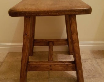 Rustic Wooden Milking Stool/ Bench - Etsy