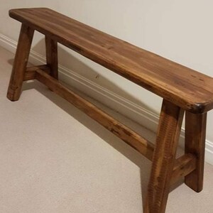 Rustic Wooden Milking Bench Seat/ Stool Table - Etsy UK