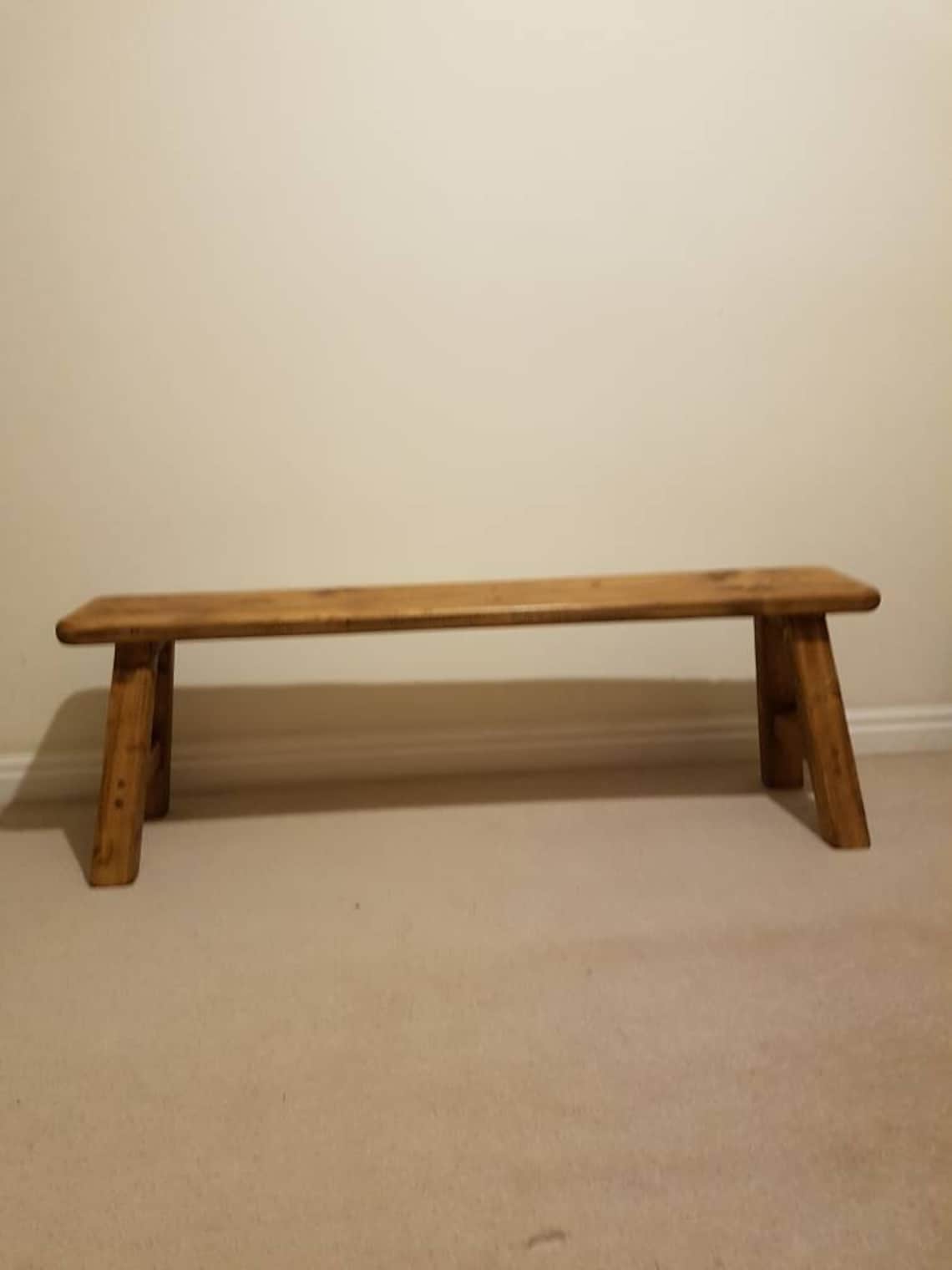 Rustic Wooden Milking Stool/ Bench - Etsy