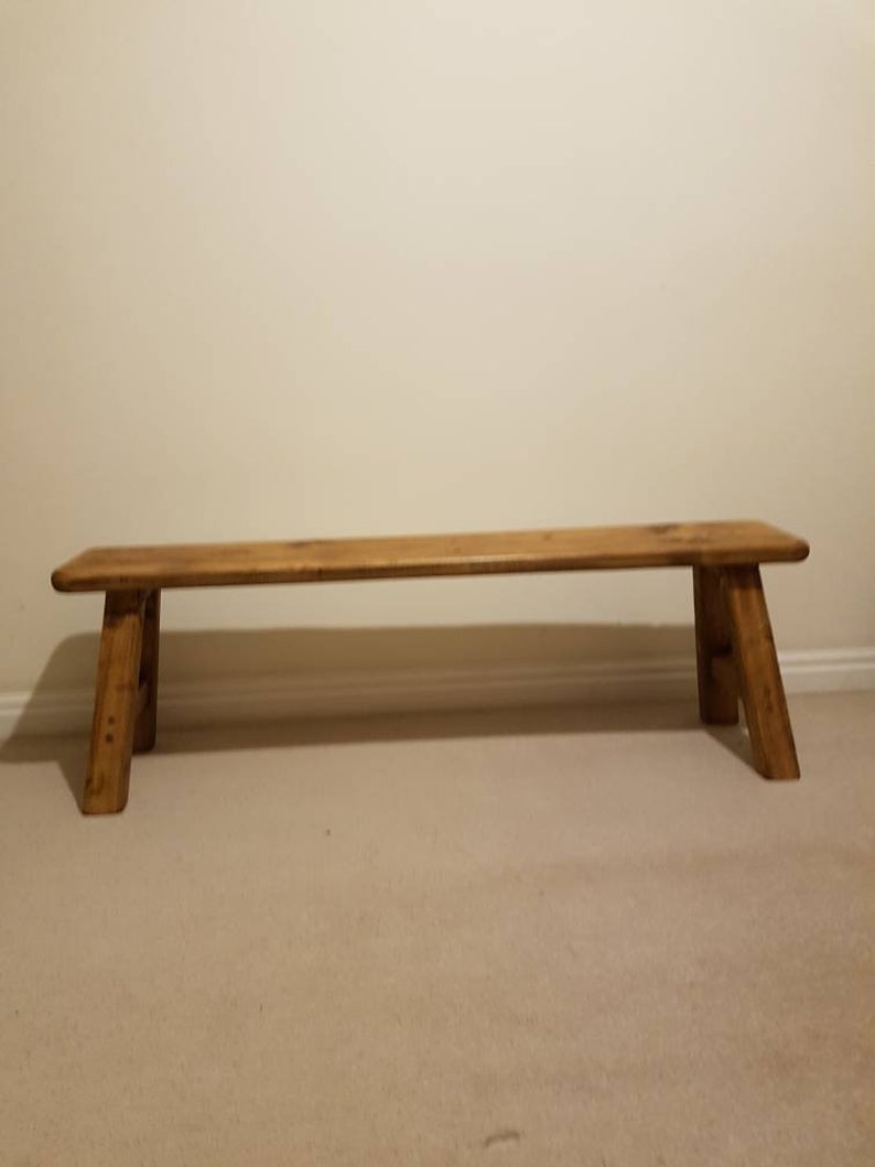 Rustic Wooden Milking Stool/ Bench - Etsy UK