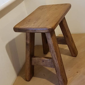 Wooden Milking Stool Large/ Bench Rustic - Etsy UK