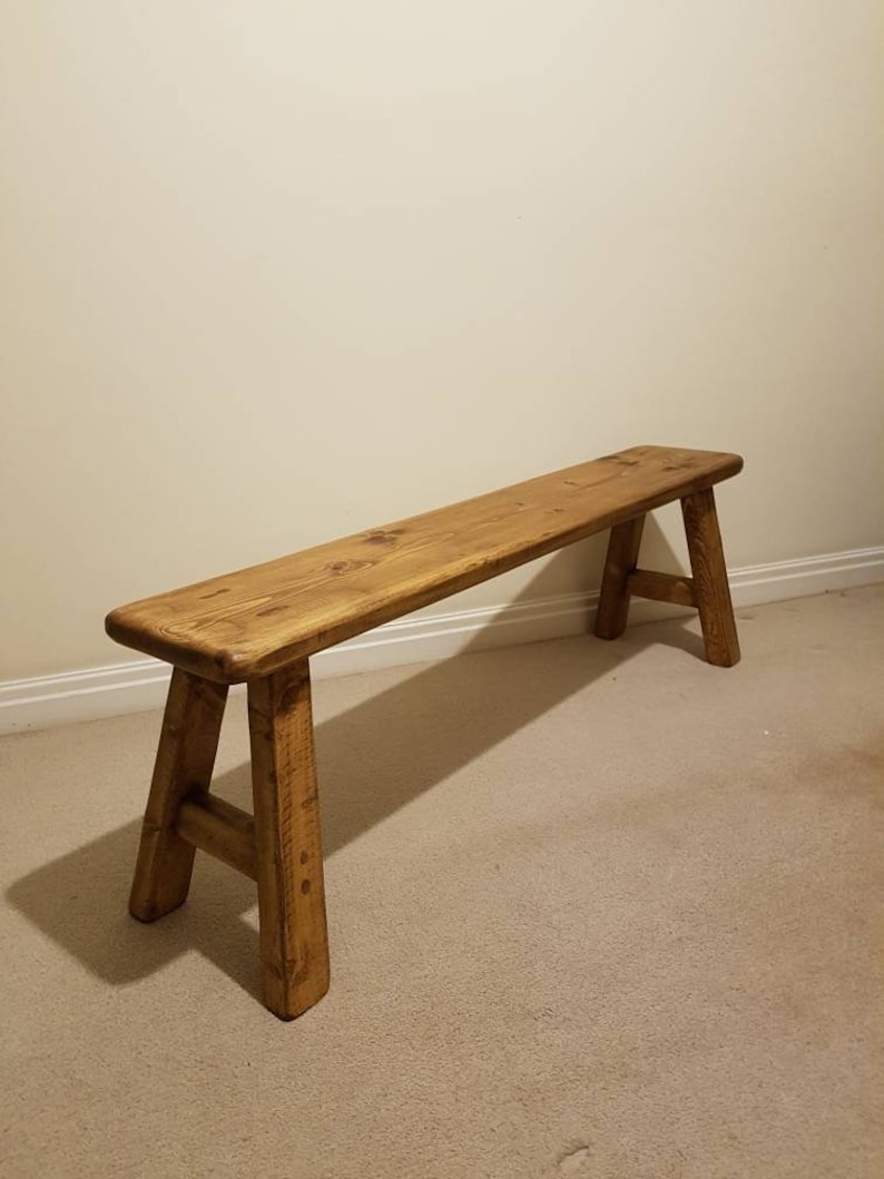 Rustic Wooden Milking Stool/ Bench - Etsy UK