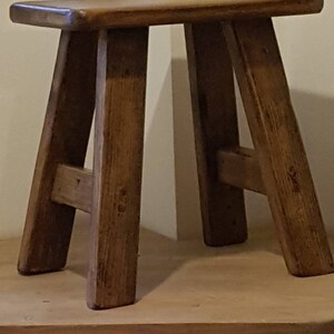 Wooden Milking Stool Large/ Bench Rustic - Etsy UK