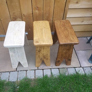 Rustic Wooden Milking Bench Seat/ Stool Table - Etsy