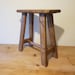 Wooden Milking Stool Large/ Rustic Bench - Etsy UK