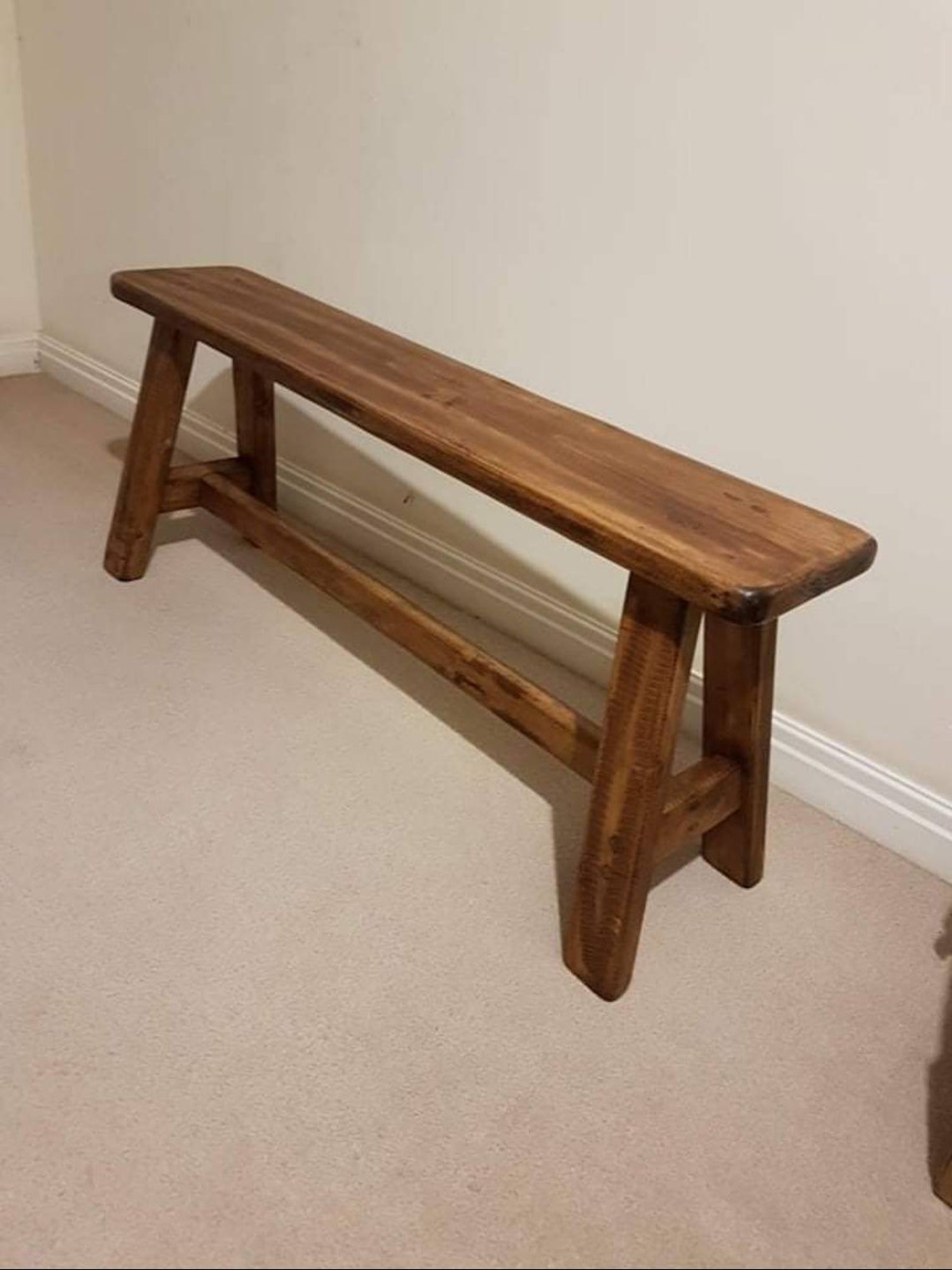 Rustic Wooden Milking Bench Seat/ Stool Table - Etsy