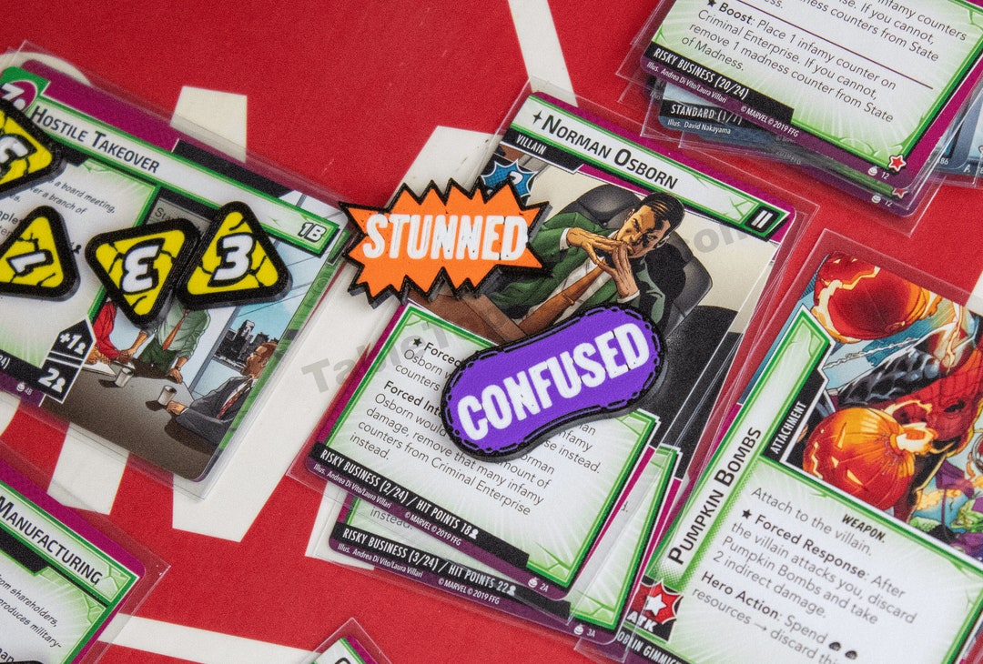 Status Card Tokens for Marvel Champions the Card Game LCG - Etsy