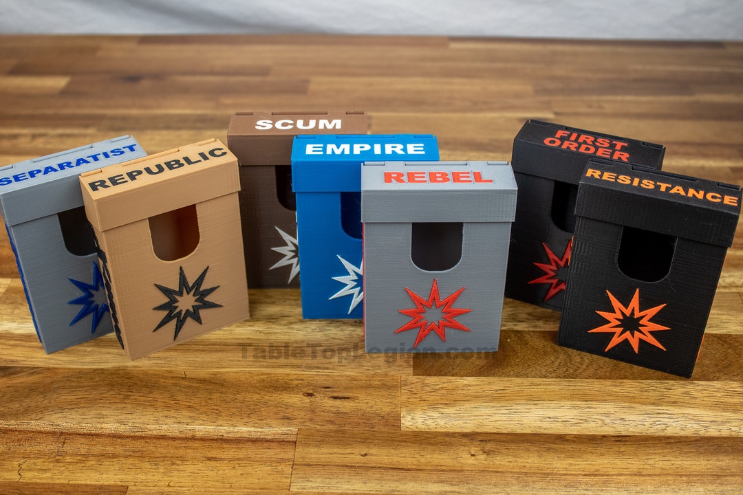 X-wing Faction Damage Deck Boxes and Dispenser (standard Cards) - Etsy