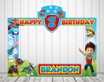 Paw patrol frame | Etsy